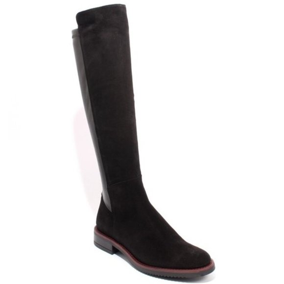 Donna Piu | Shoes | Italian Black Suede Leather Elastic Zipup Boots ...